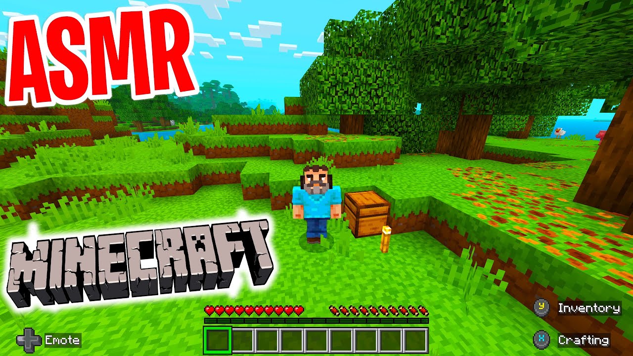 ASMR Gaming 😴 Minecraft 🎮🎧 Relaxing Cozy Clicky Controller Sounds ...