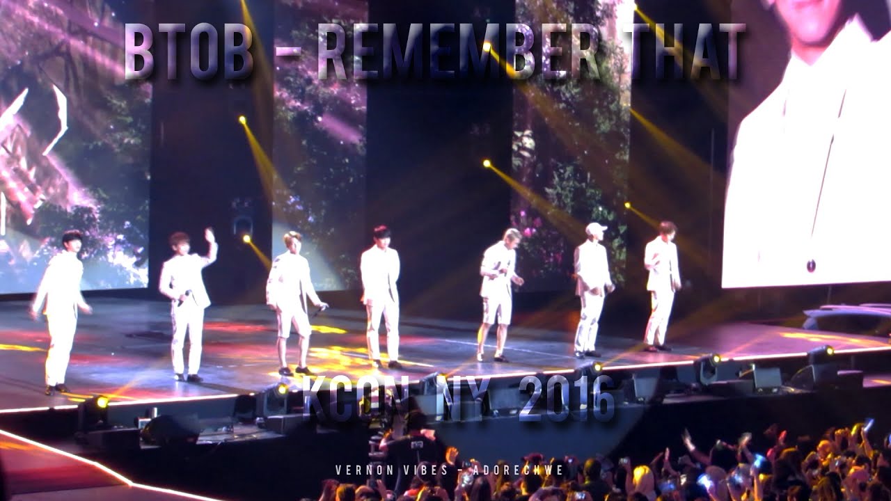 160624 KCON NY 2016 - BTOB [비투비] Remember That [봄날의 기억] - YouTube