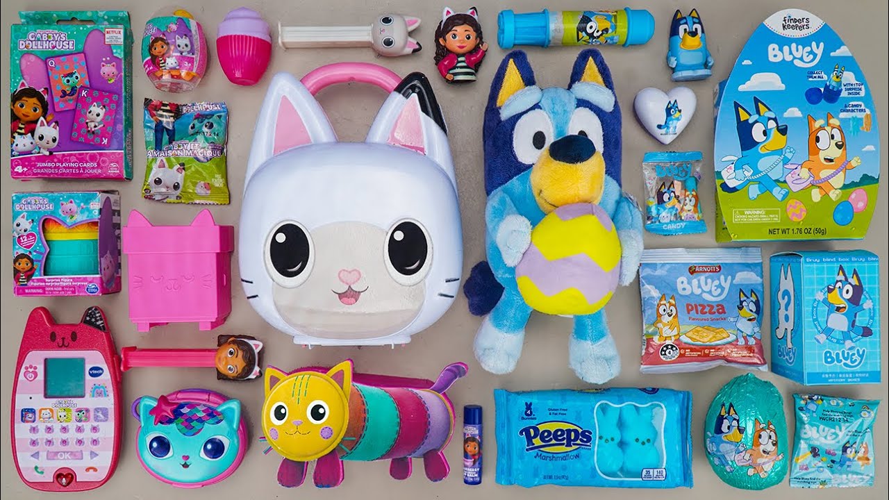 28 Minutes Satisfying with Unboxing Gabby's Dollhouse & Bluey Candy ...