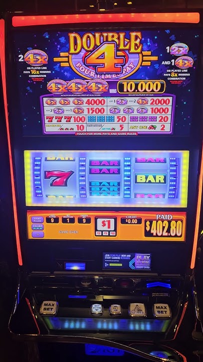 DOUBLE 4...#M Casino,LV. #SlotMachine - YouTube
