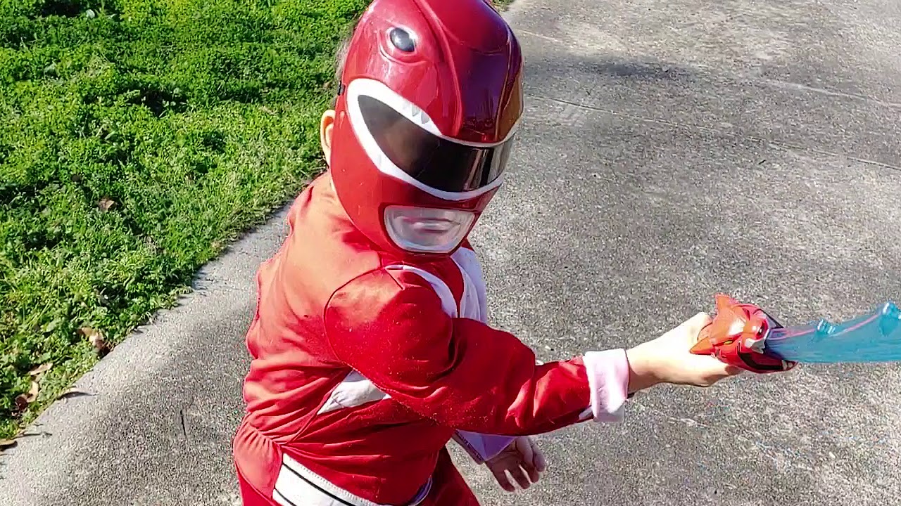 Sword Fighting with Micah the Red Power Ranger | February 2020 - YouTube