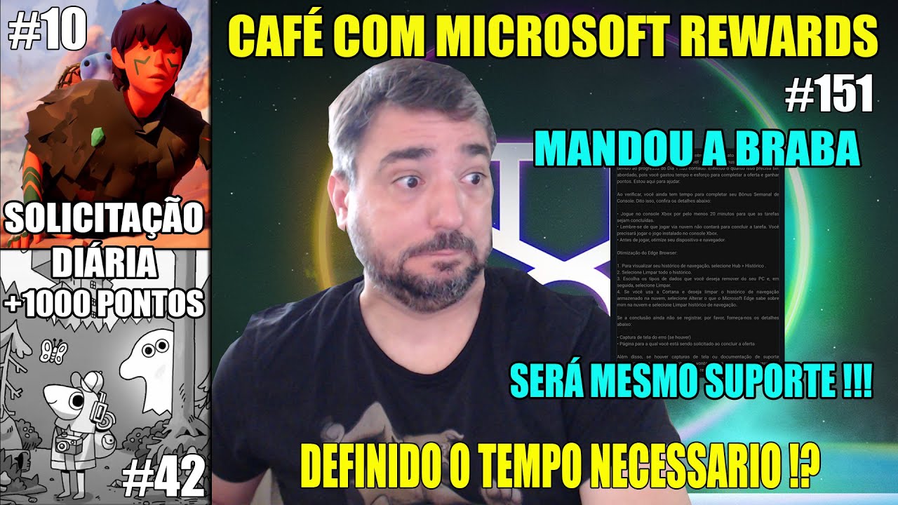 CAFÉ COM MICROSOFT REWARDS - FEEDBACK DO SUPORTE QUANTO AO BONUS ...
