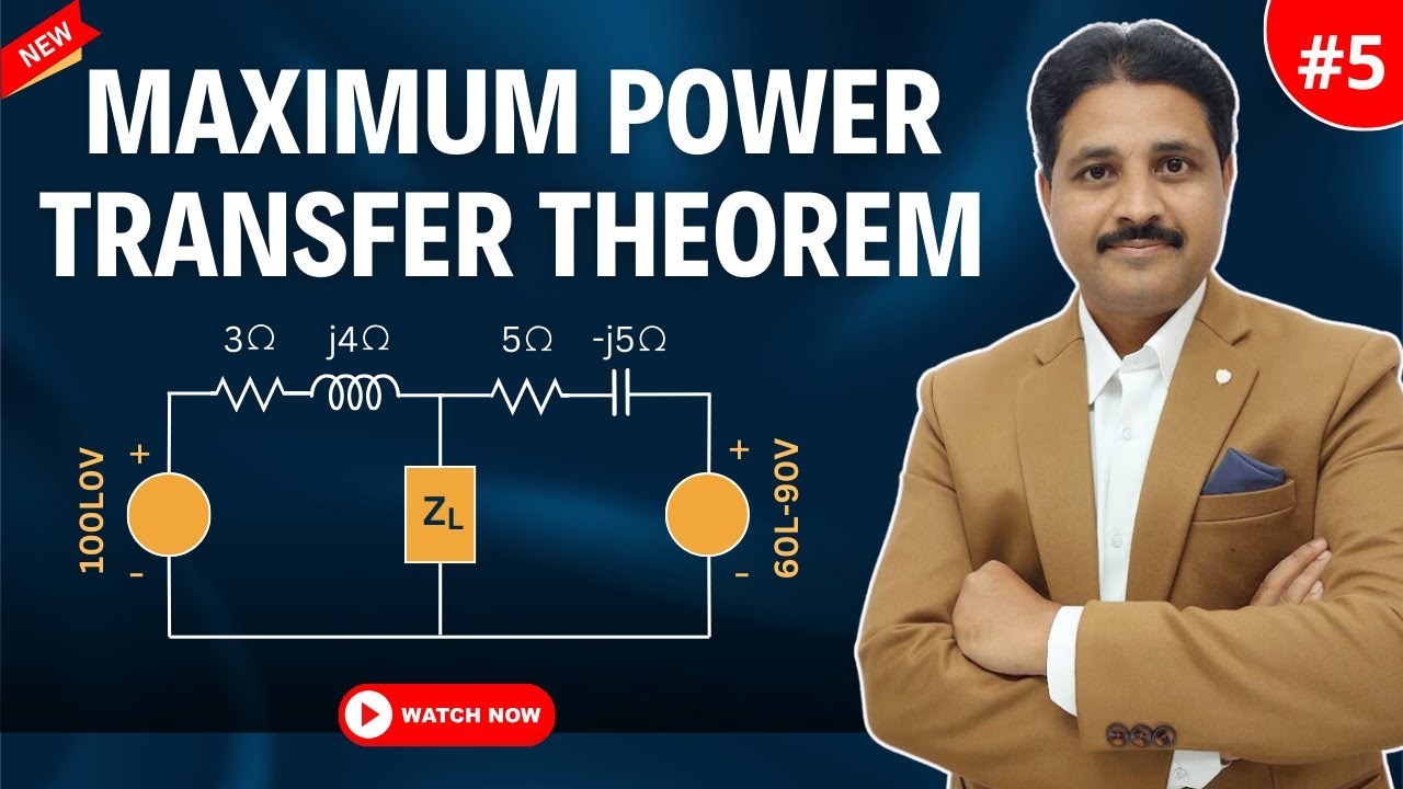 MAXIMUM POWER TRANSFER THEOREM SOLVED PROBLEM 5 @TIKLESACADEMYOFMATHS ...