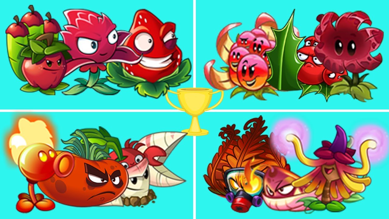 Tournament 04 Team RED Plant - Which Team Will Win? - PvZ 2 Team Plants ...