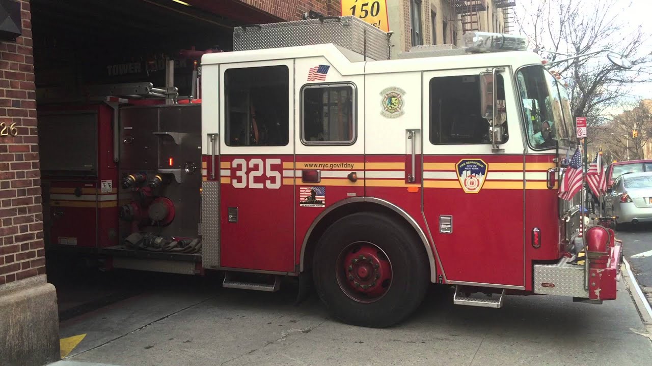 FDNY ENGINE 325 COMING OUT OF QUARTERS FOR A FEW PHOTOS IN WOODSIDE ...
