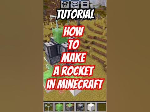 HOW TO MAKE A ROCKET IN MINECRAFT - YouTube