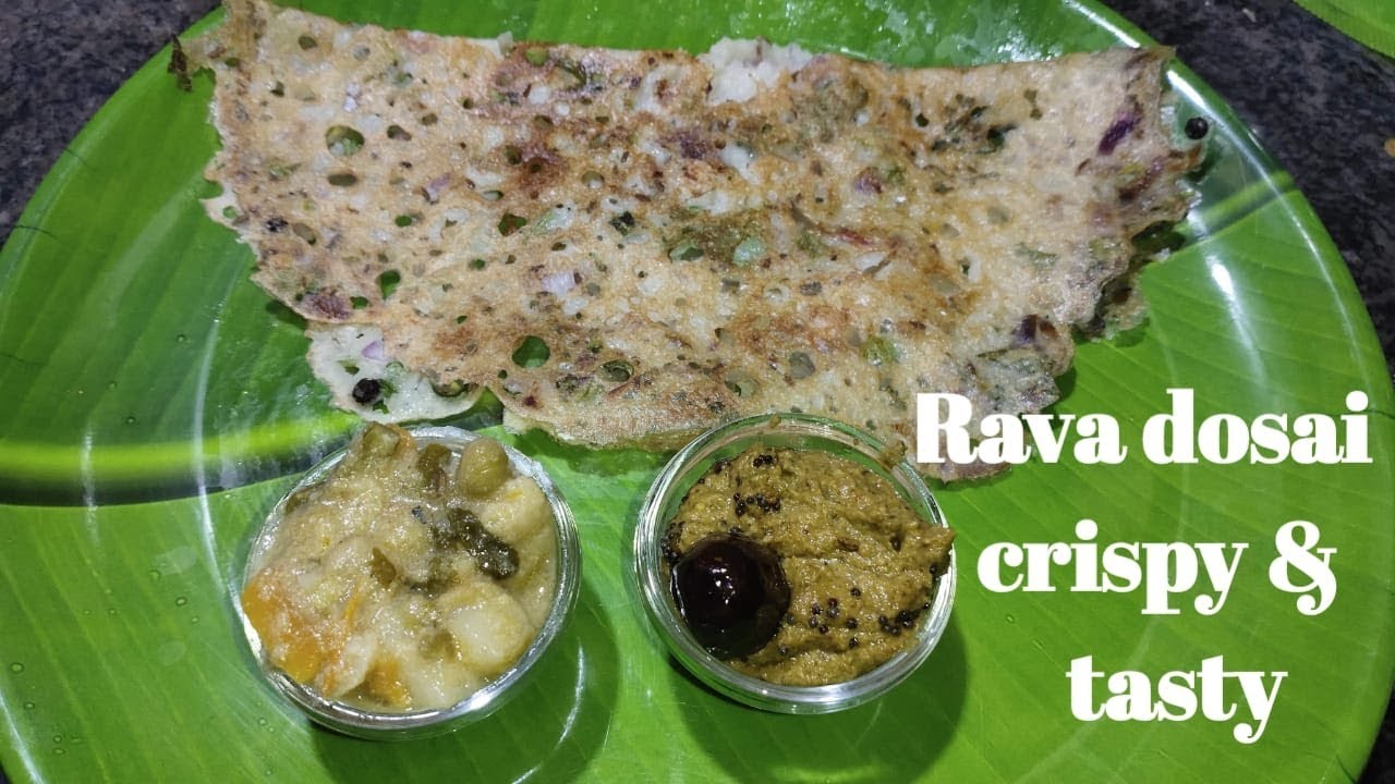 Rava Dosai !!! Instant hotel style rava dosai recepie !!😋😋 - YouTube
