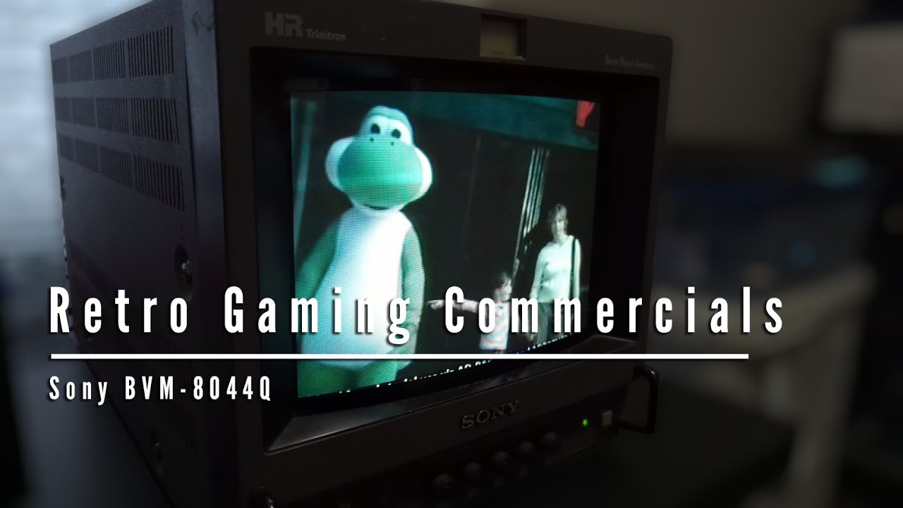 Retro Video Game Commercials on a BVM-8044Q - YouTube