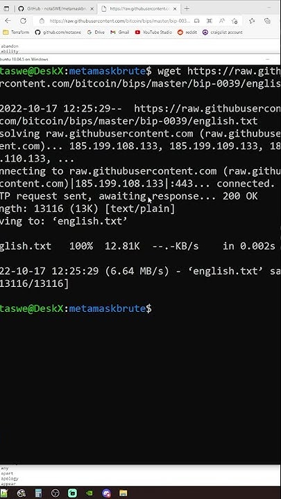 Generate Metamask seed phrases with Python #shorts - YouTube