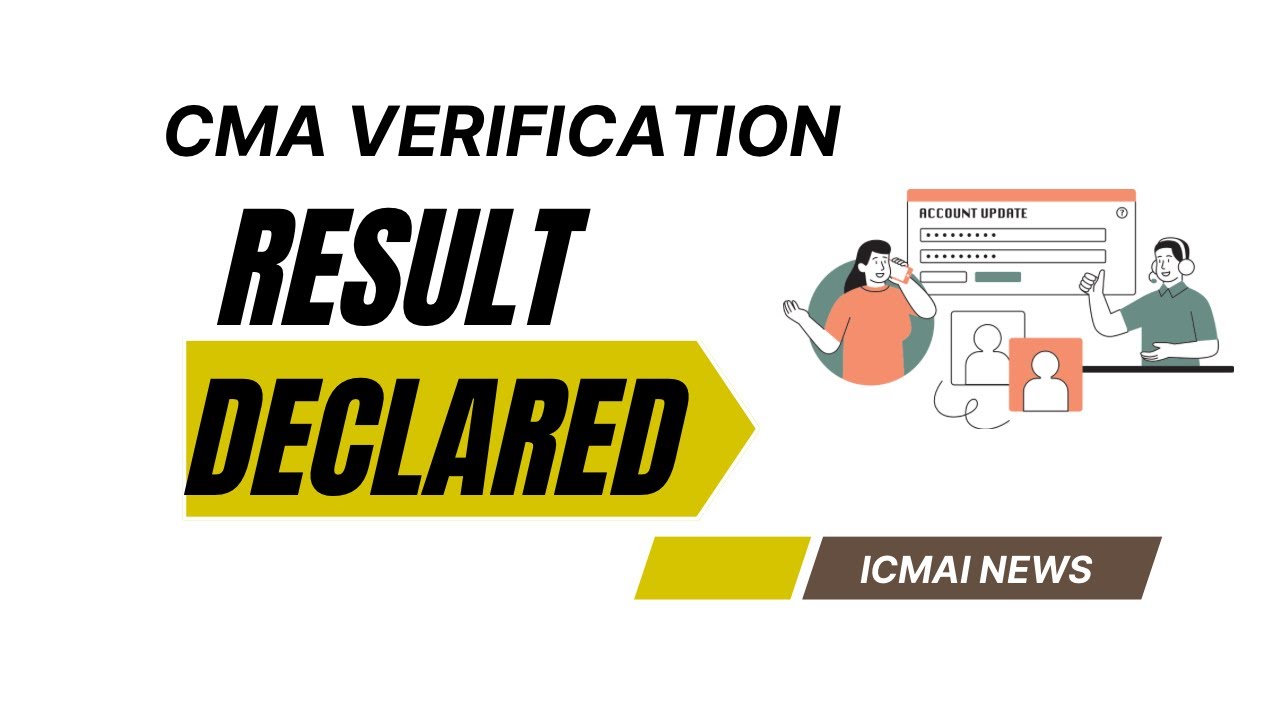 CMA Verification Result Declared! Official Announcement by ICMAI - YouTube