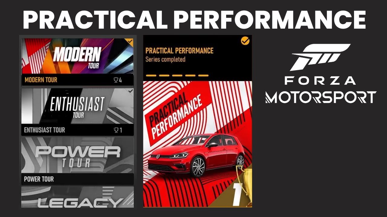Forza Motorsport - Modern Tour - Practical Performance - YouTube