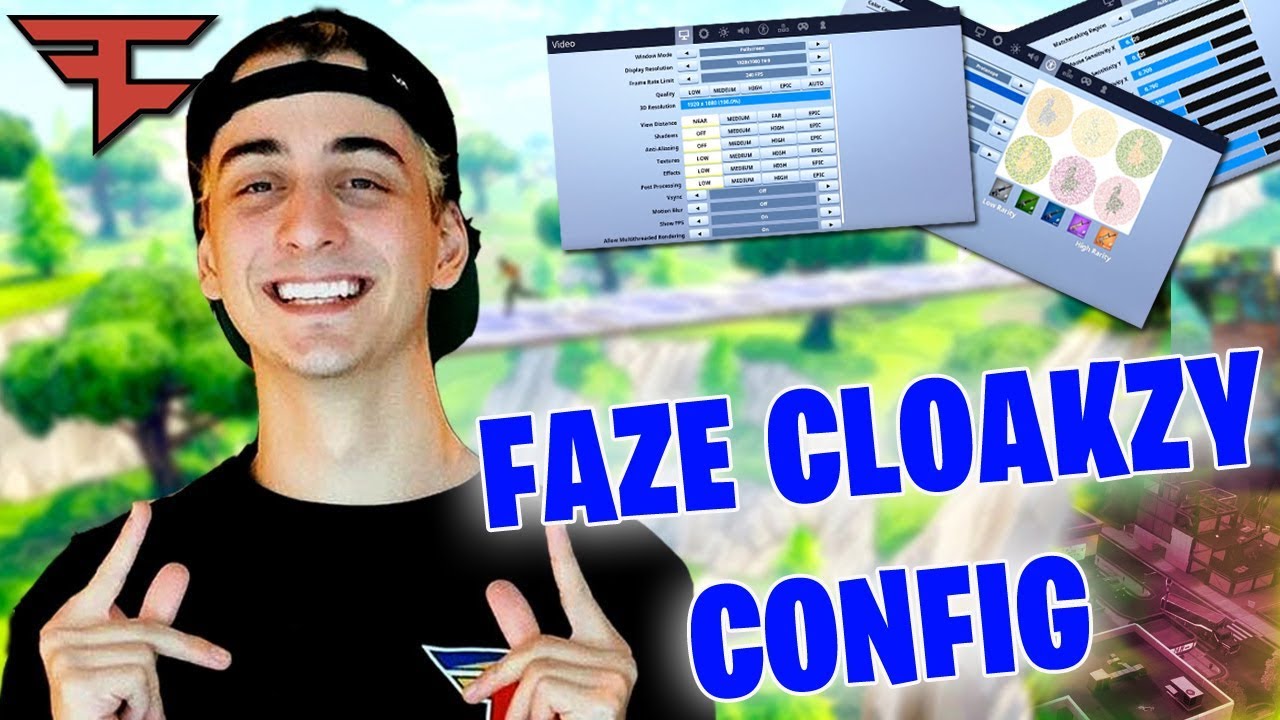 🚀 NUEVA CONFIGURACIÓN DE FAZE CLOAKZY FORTNITE SENSIBILIDAD 2019 🚀 ...