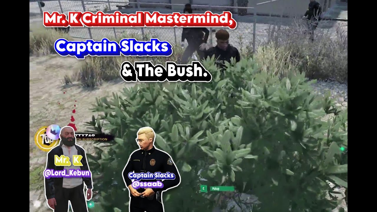 Mr. K Criminal Mastermind, Captain Slacks and the Bush. | Multi POV | GTA RP NoPixel 4.0 - YouTube