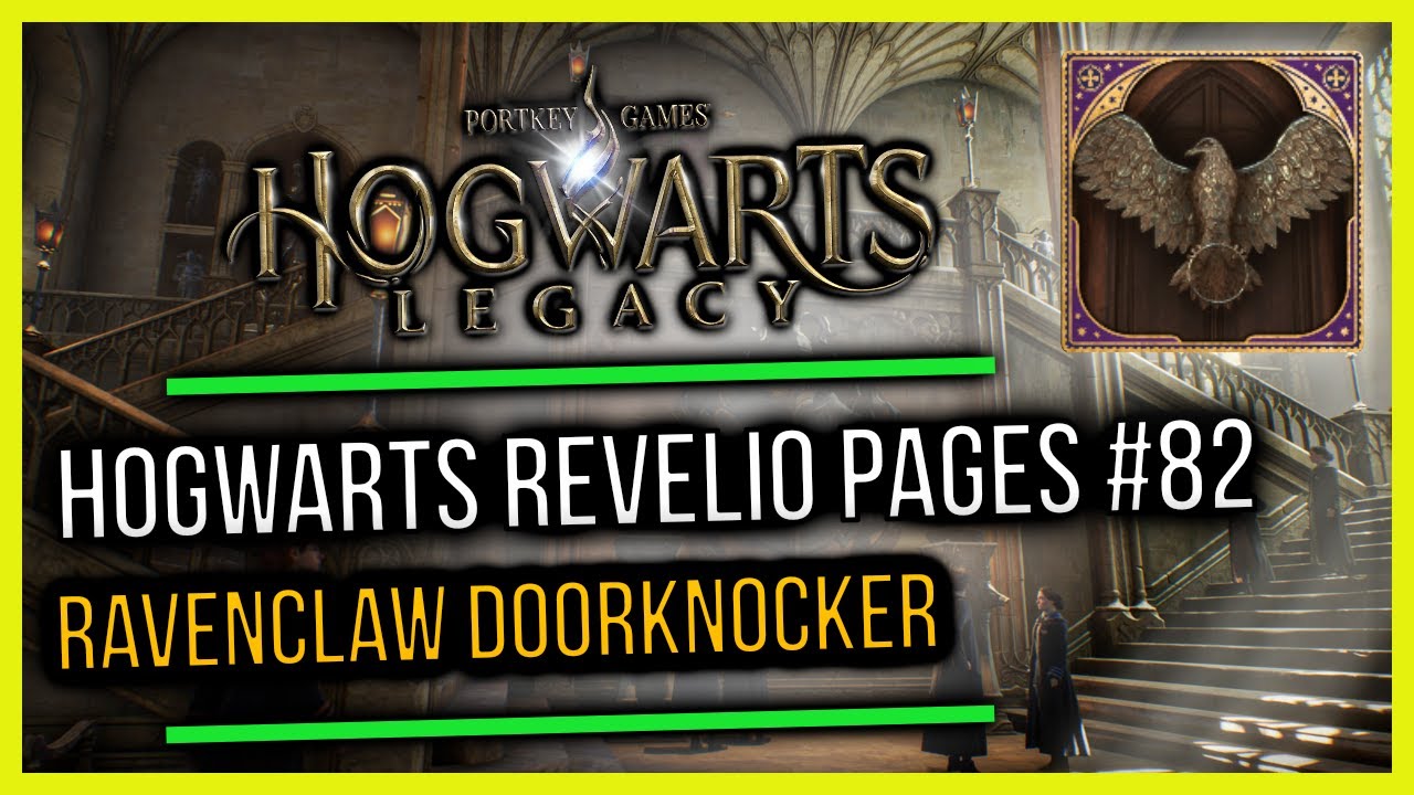 Hogwarts Castle Field Guide Revelio Pages #82 Ravenclaw Doorknocker ...