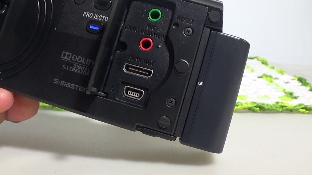 Filmadora Sony HDR-PJ10 Entrada microfone hdmi limpa - YouTube