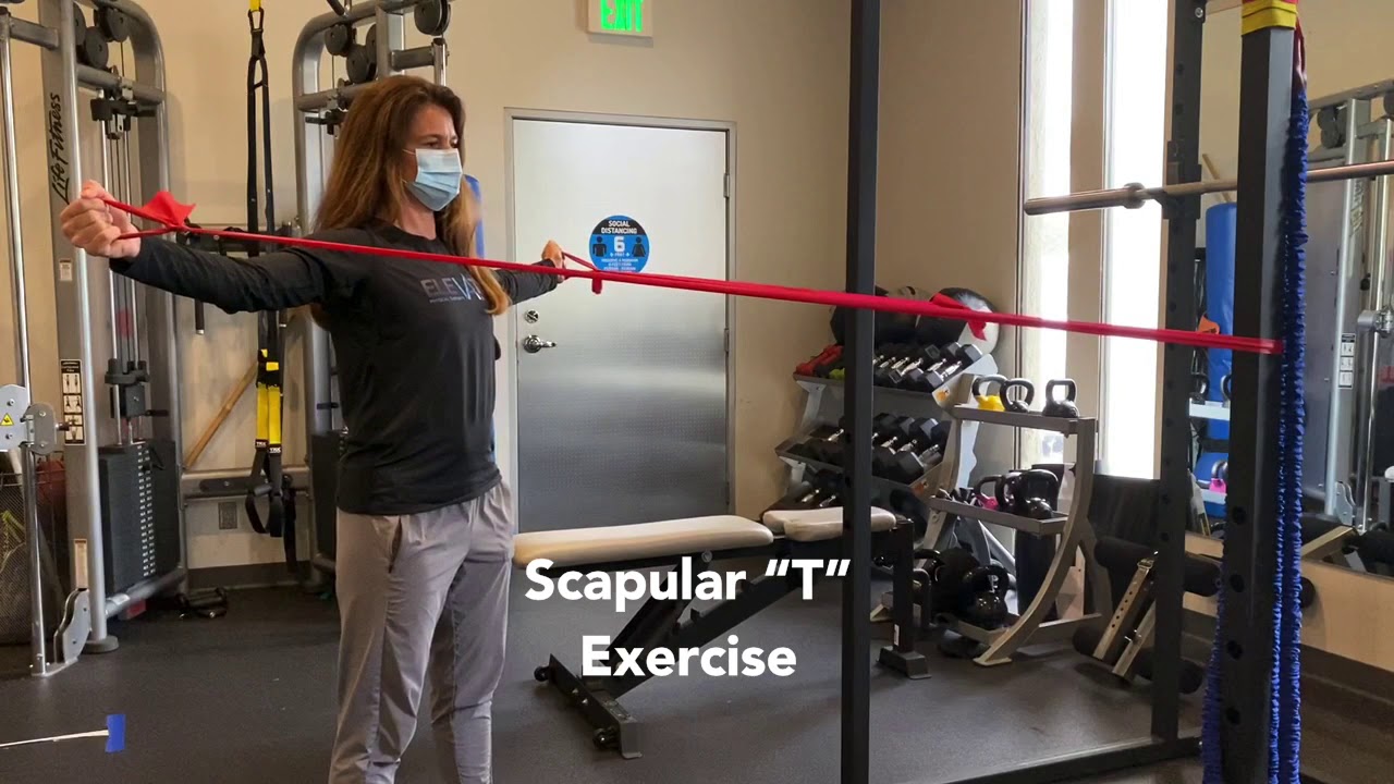 Scapular Exercises with Theraband As, Ws, Ts, Ys, Is - YouTube