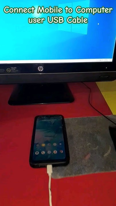 Connect Mobile to Computer using USB Cable #computer #mobile # ...