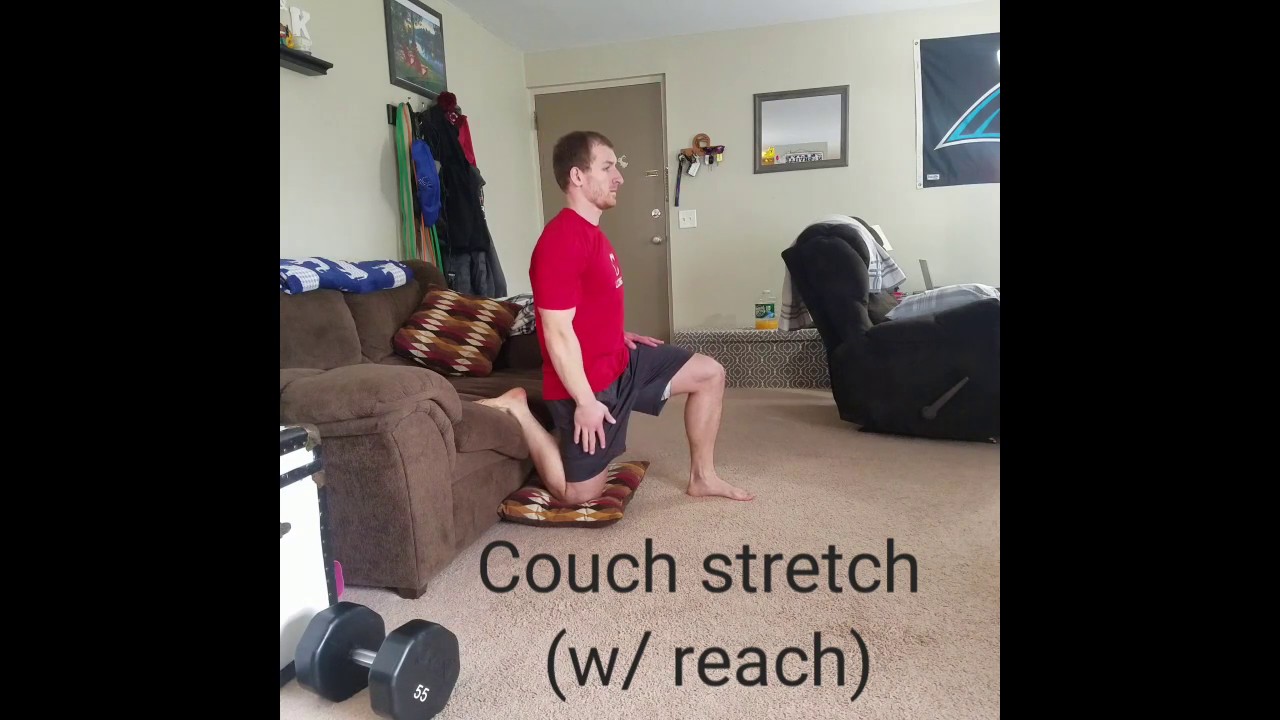 Couch Stretch (w/ reach) - YouTube