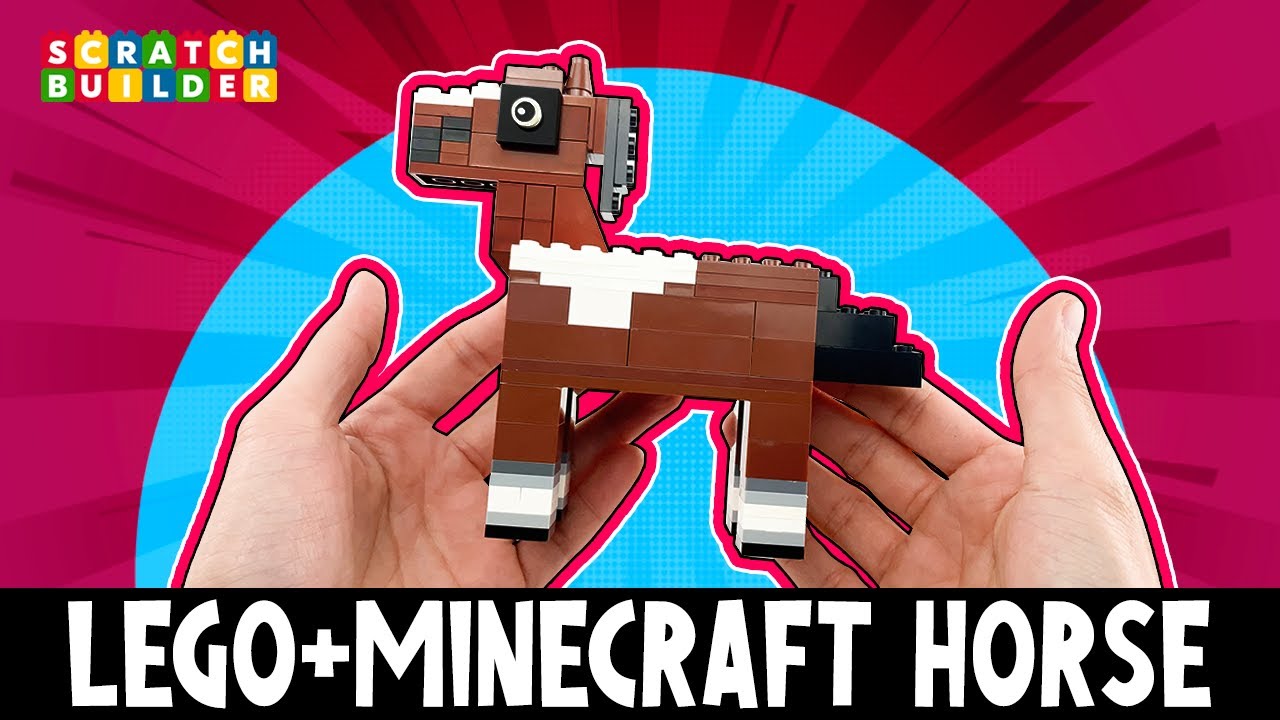 MINECRAFT HORSE LEGO BUILD - YouTube
