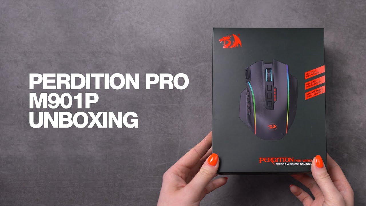 Redragon Perdition Pro M901P Full Unboxing and First Look - A truly big ...