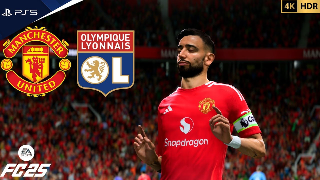 FC 25 - Manchester United vs Lyon | UEFA Europa League Quarterfinal ...