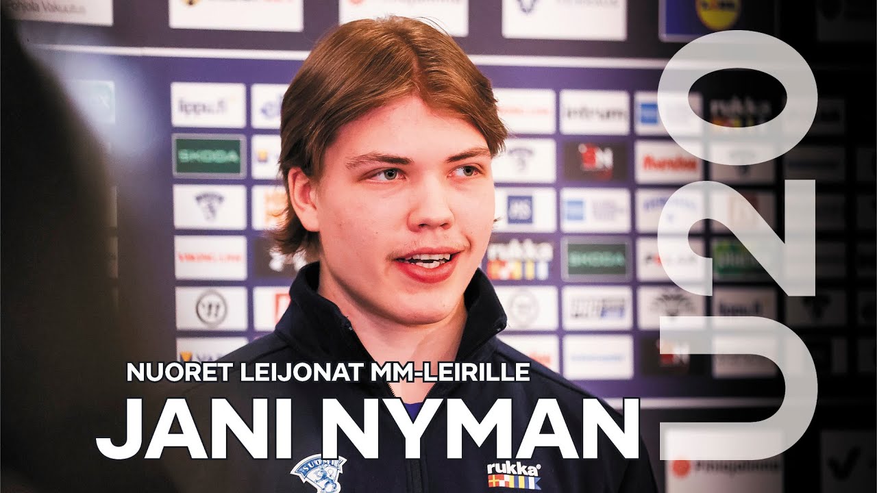 U20-joukkueen hyökkääjä Jani Nyman: ”Hyvällä itseluottamuksella kisoja ...