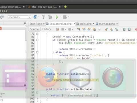 yii2 framework Controller ve Action Yapısı ( PHP yüksek seviye dersleri ) - YouTube