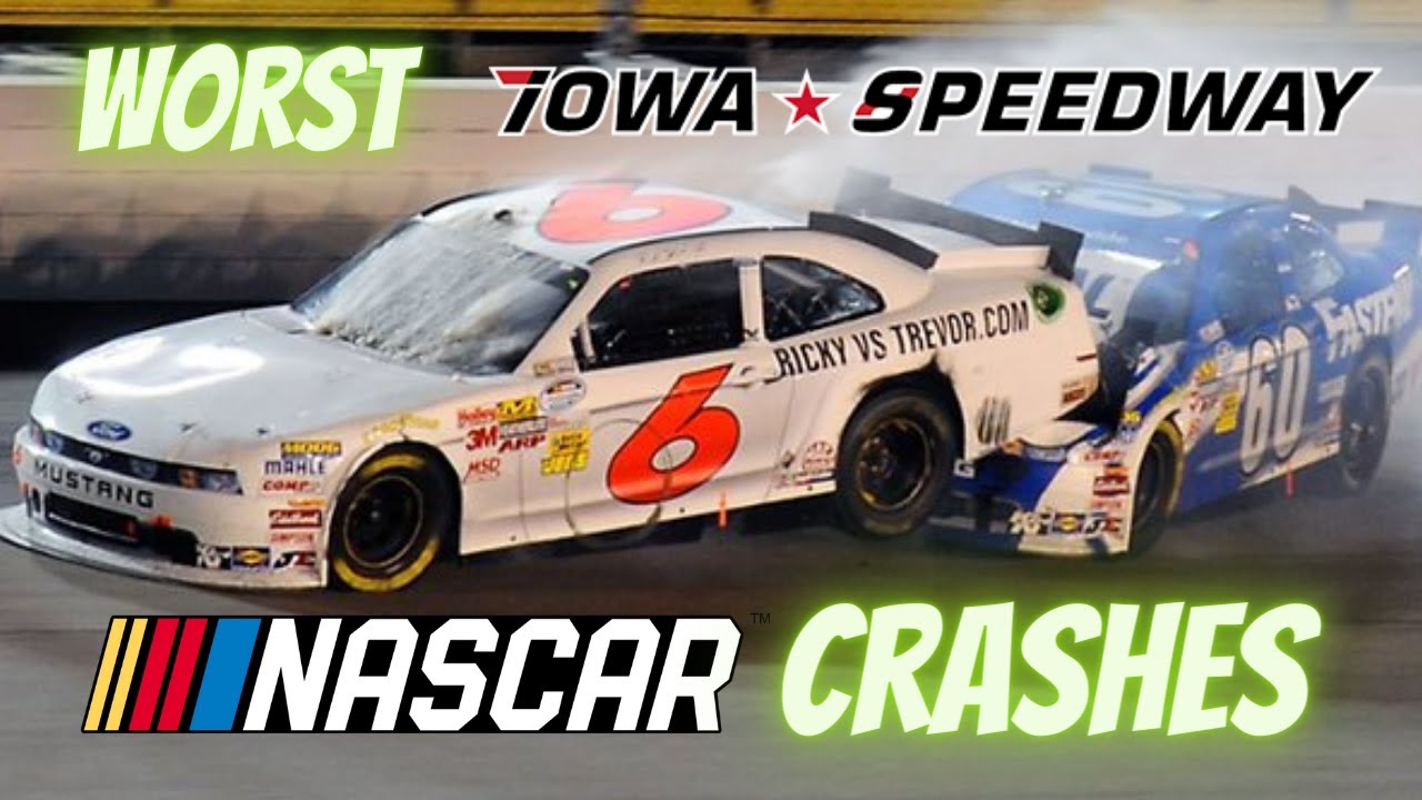 Worst NASCAR Iowa Speedway Crashes - YouTube