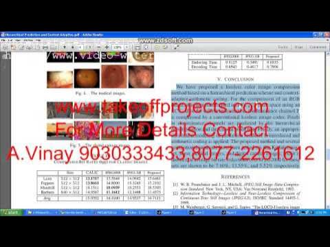 Hierarchical Prediction and Context Adaptive Coding for Lossless Color Image Compression - YouTube