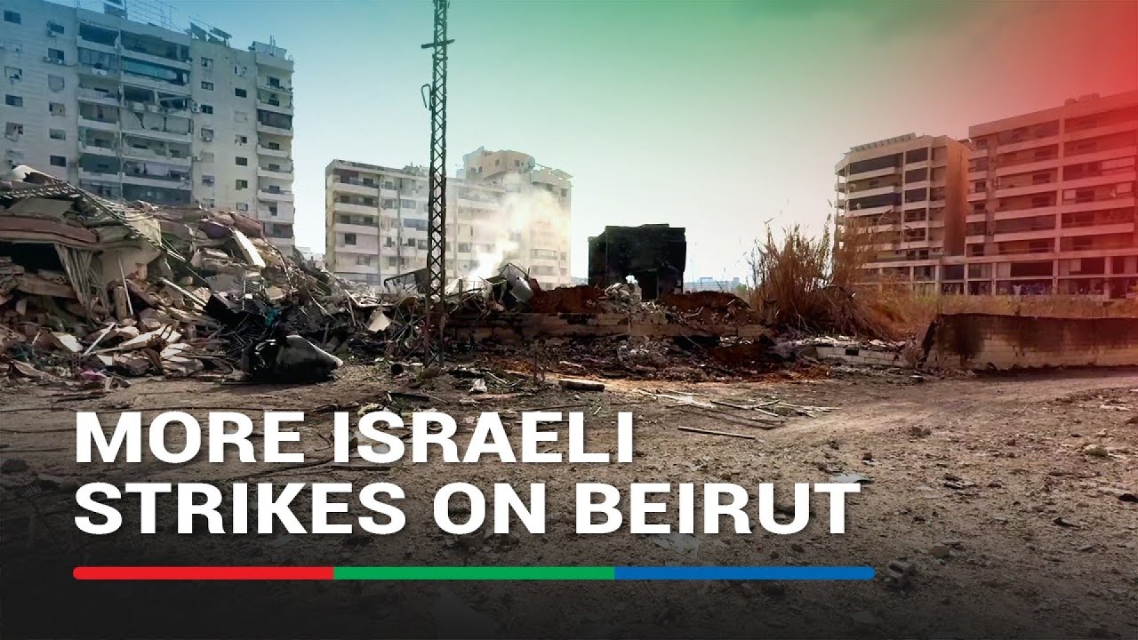 Israeli strikes devastate Beirut's southern suburbs, blocking roads and ...