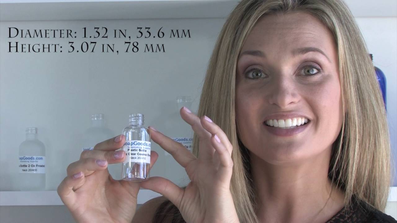 Plastic Bottle 1 Oz Clear Cosmo Oval - YouTube