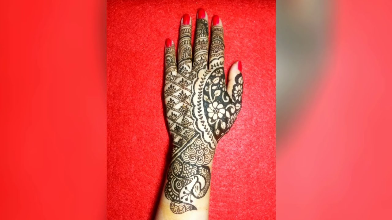 Easy Flower Mix Mehndi Design 2||Easy and Simple with Stylish Mehndi ...