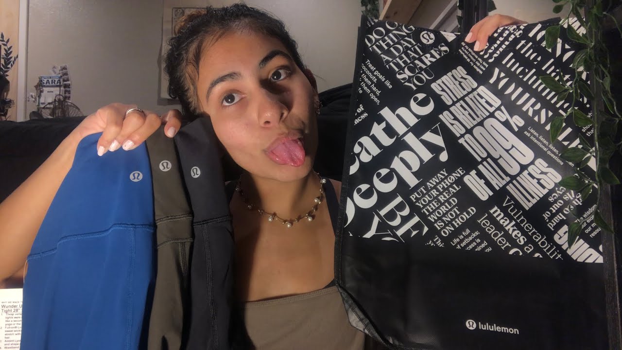 ASMR showing you clothes sounds | Lululemon - YouTube