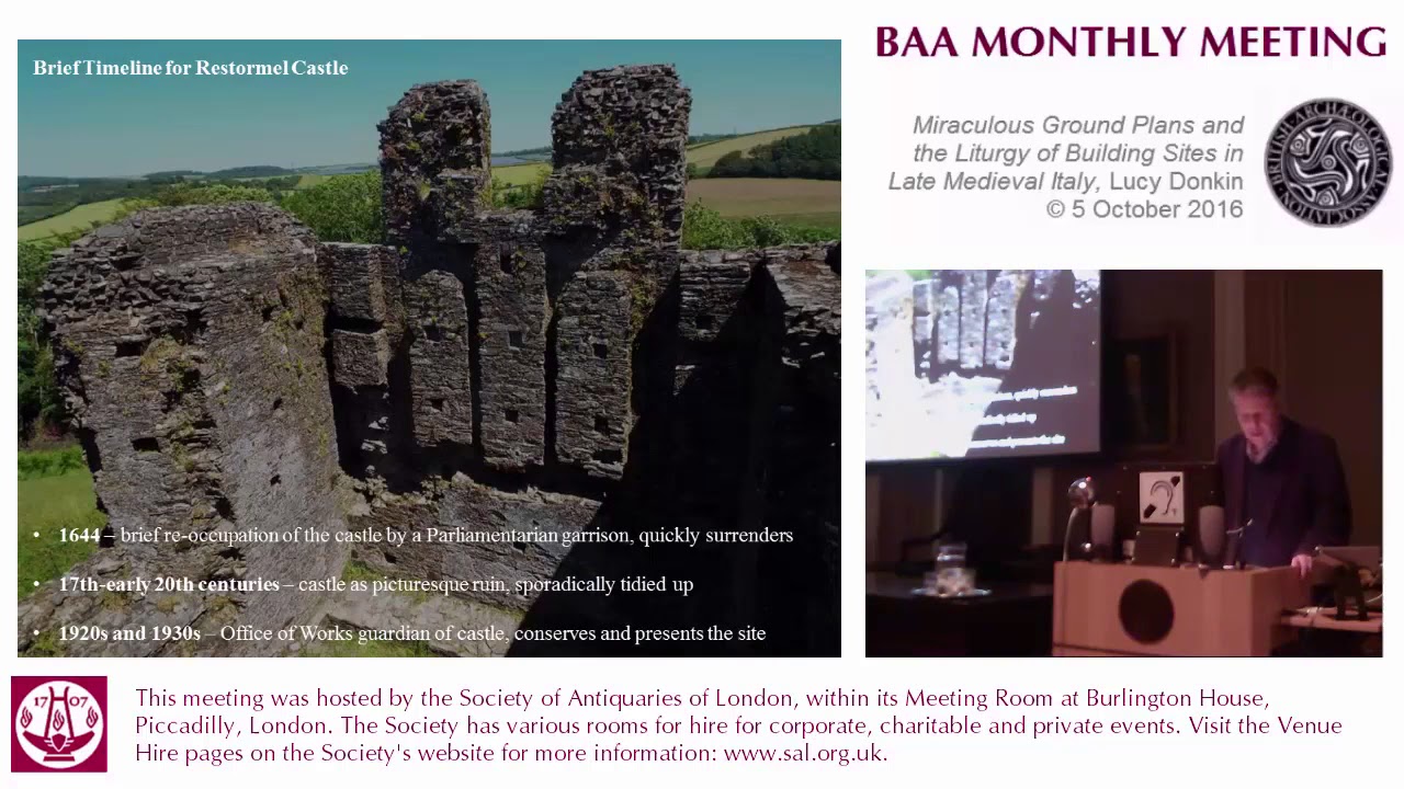 2 November 2016: BAA Monthly Lecture, Dr Jeremy Ashbee - YouTube