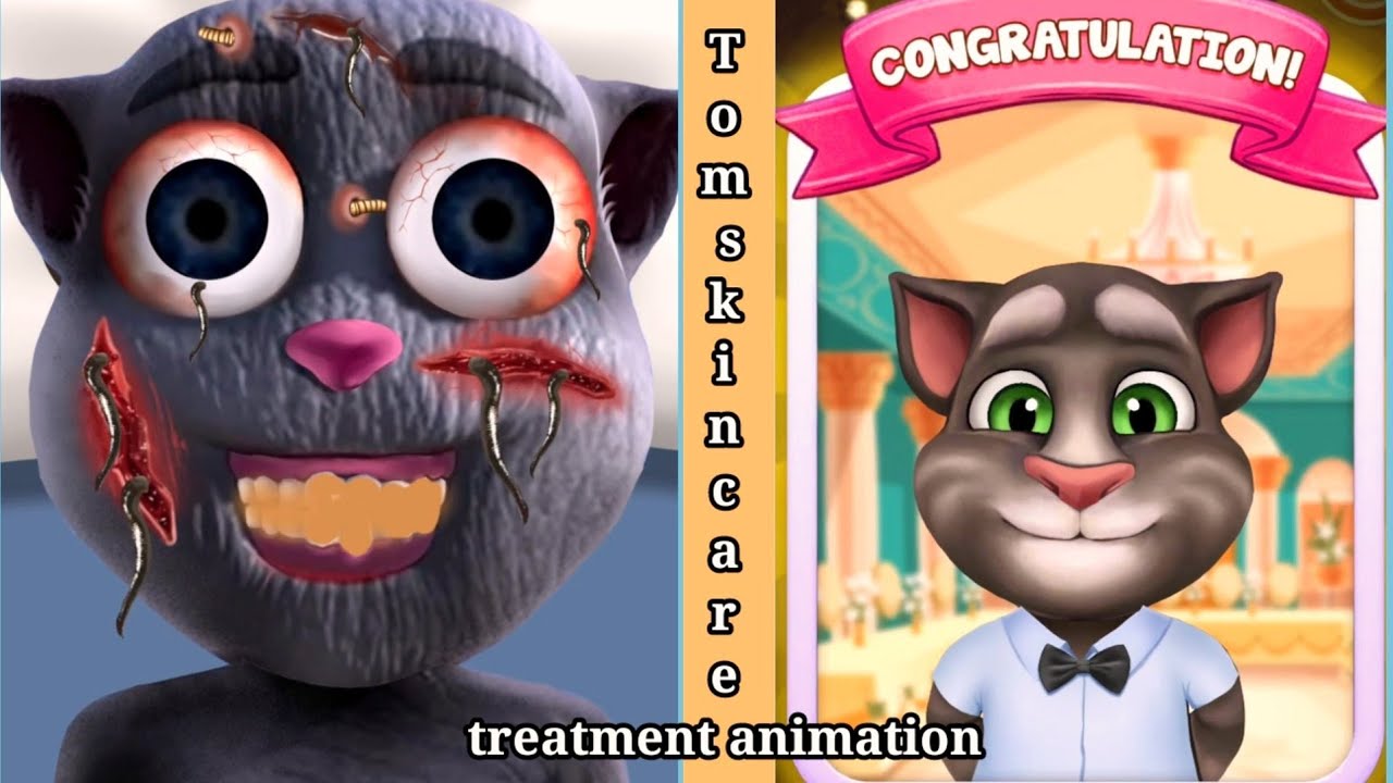 asmr Tom skincare treatment and asmrcare animation relaxing video - YouTube