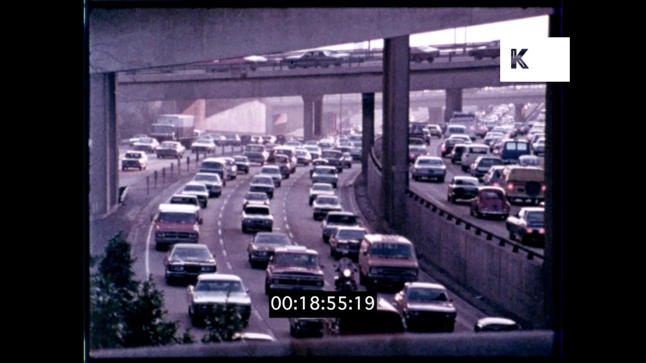 Busy Roads, Traffic, 1970s USA, HD from 16mm - YouTube