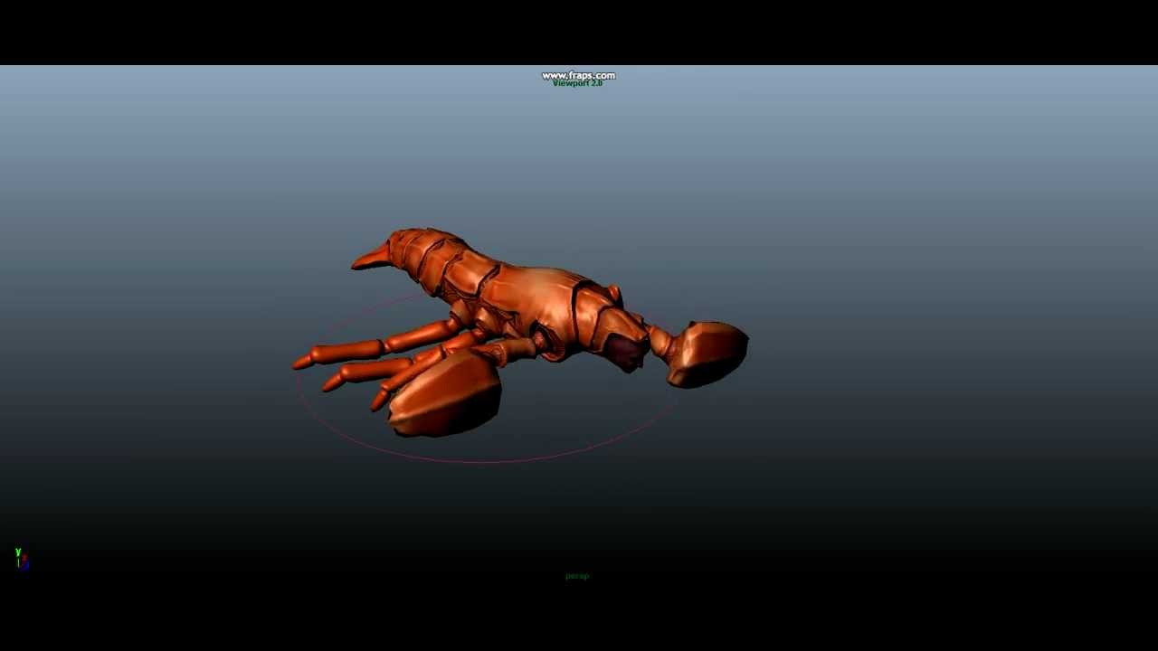 Lobster Walk Cycle - YouTube