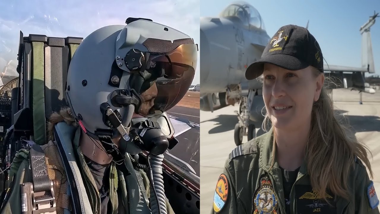 Cool Female F/A-18 Fighter Pilot - Australian Wonder Woman at Cockpit ...