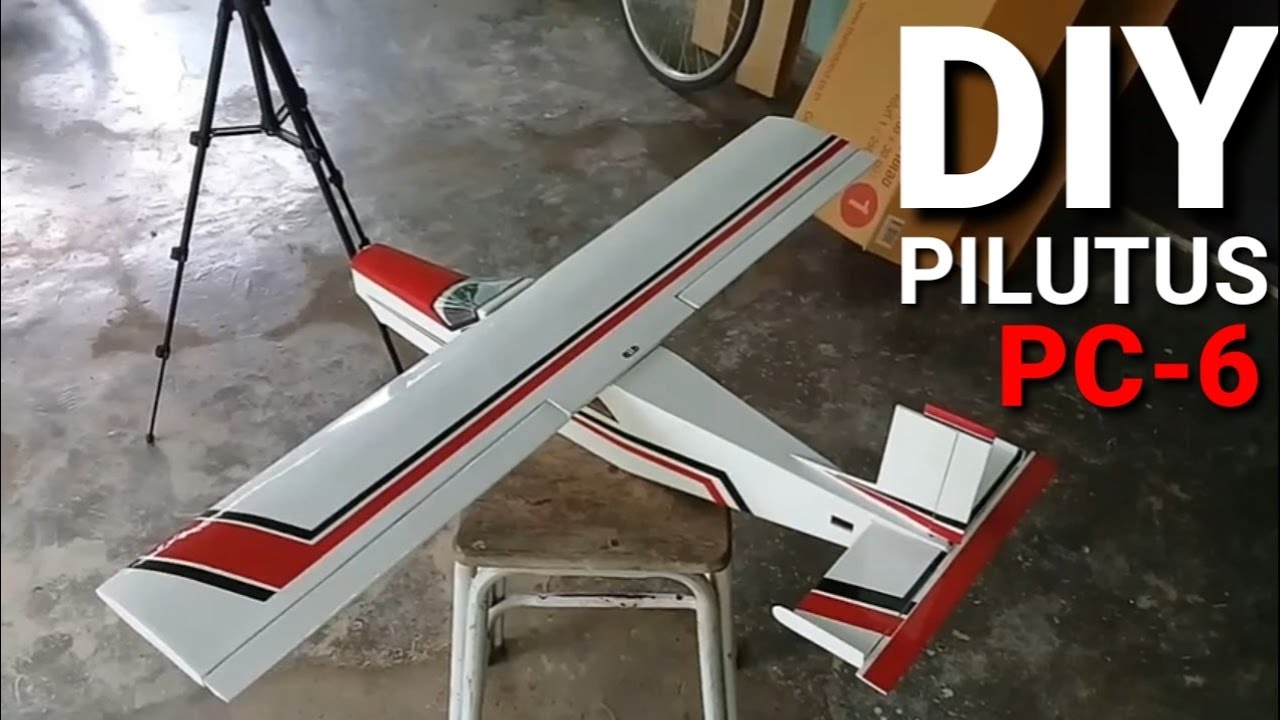 Build Pilatus PC6 rc plane with Balsa wood By Diy rc plane - YouTube