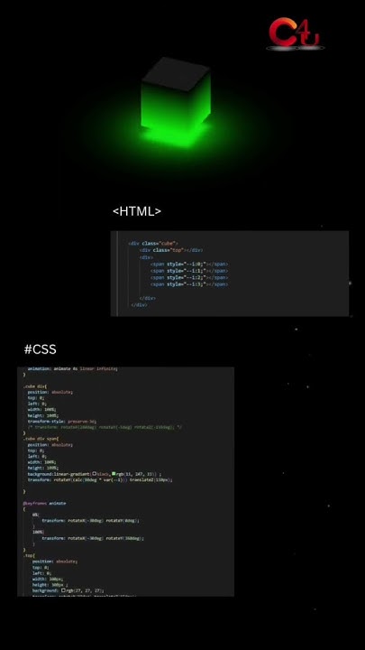 How To Create 3d Cube Animation By Html And Css Shorts Cube Css Html Javascript Youtube 