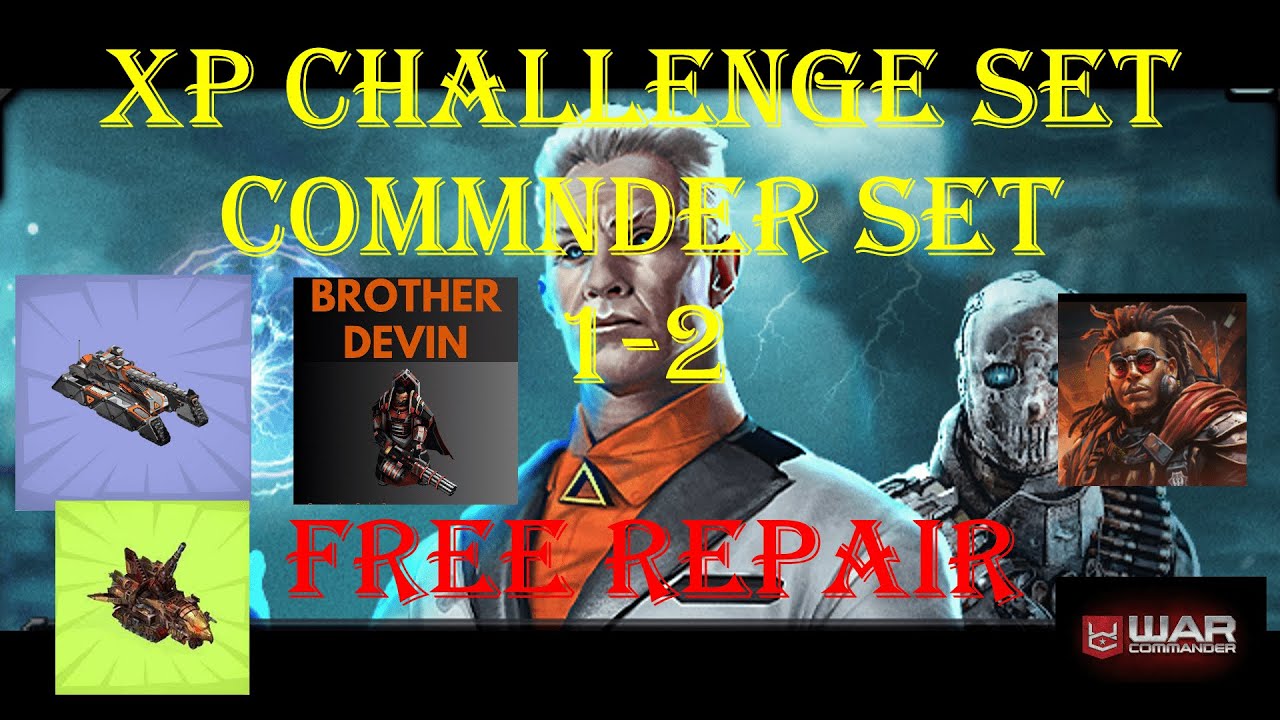 War Commander- TIME' END / XP CHALLENGE SET/ COMMANDER 1-2/ LVL 1 CANON ...