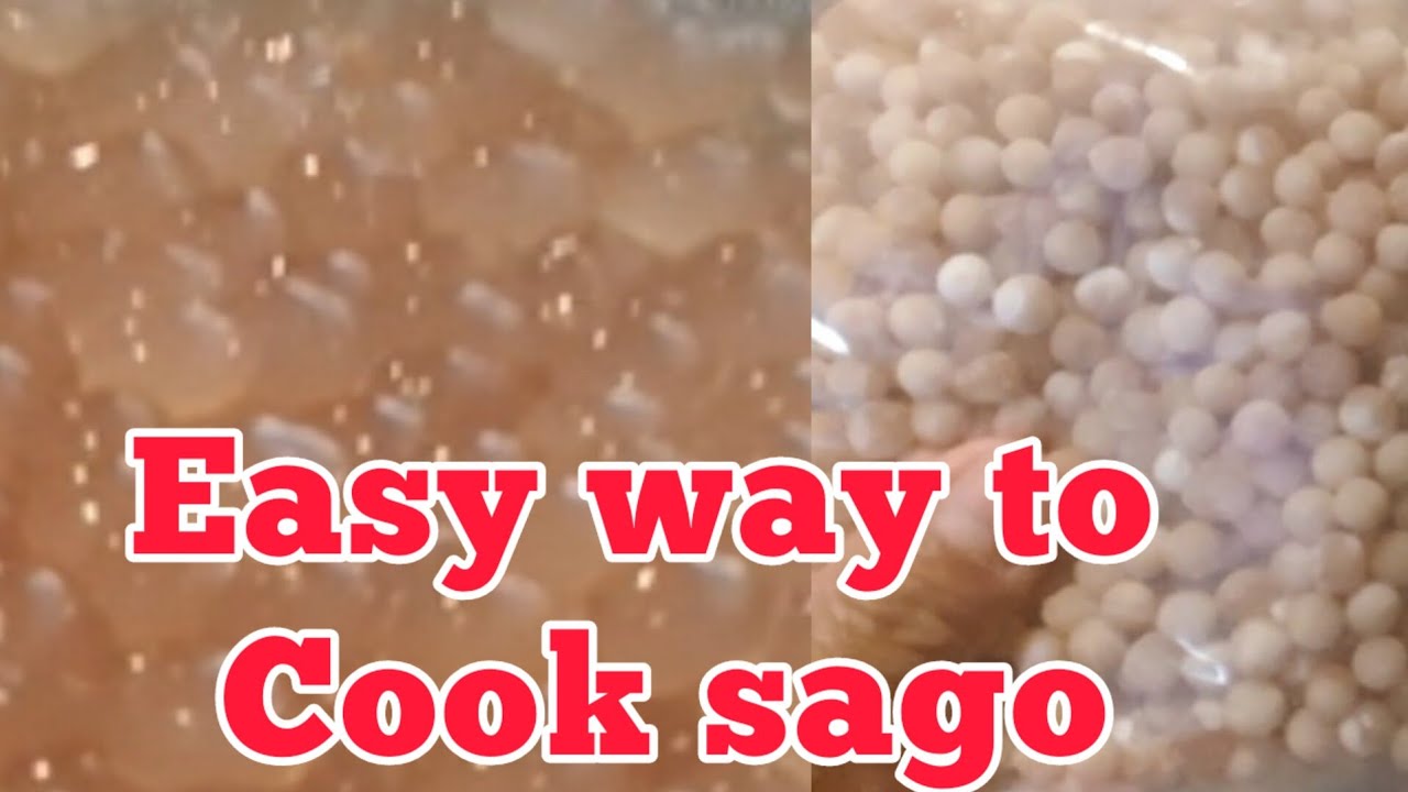 EASY WAY TO COOK A SAGO - YouTube