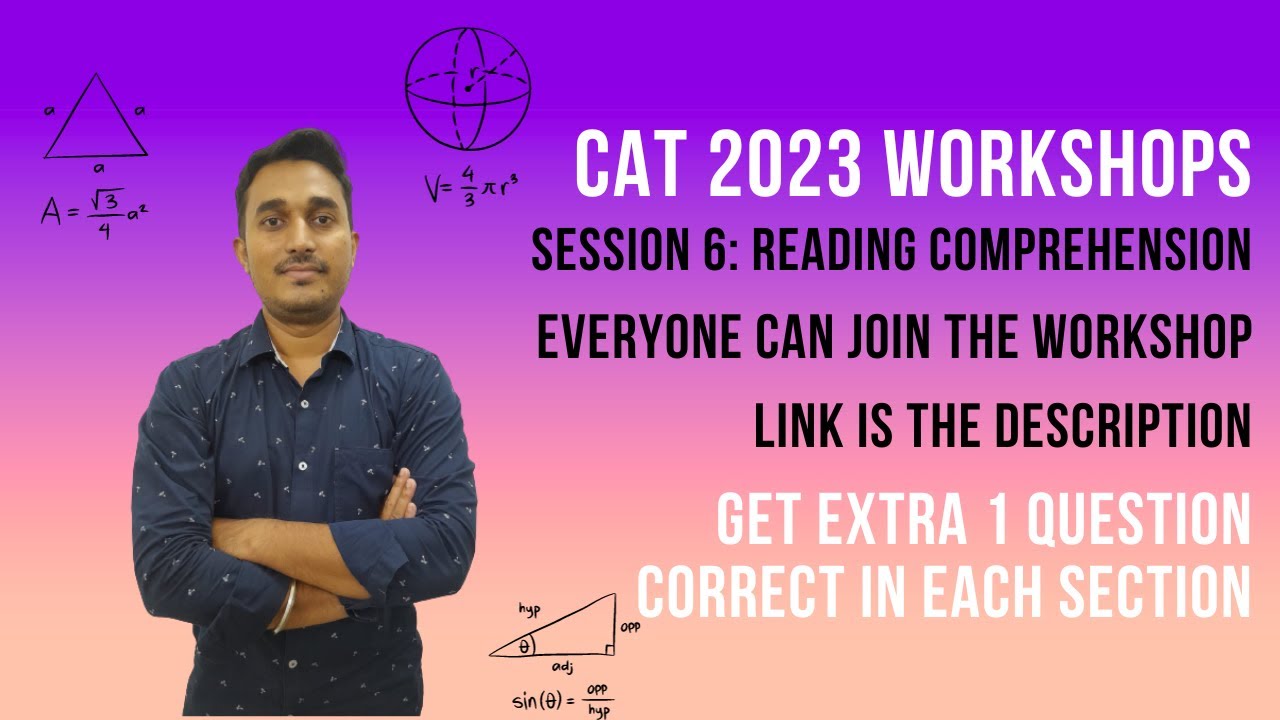 CAT VARC Workshop : Session 6 - RC | Get Extra 1 Ques Correct in each Section #catpreparation ...