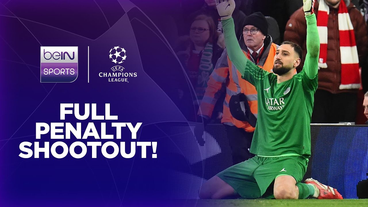 Liverpool vs PSG | Full Penalty Shootout | UCL 24/25 Moments - YouTube