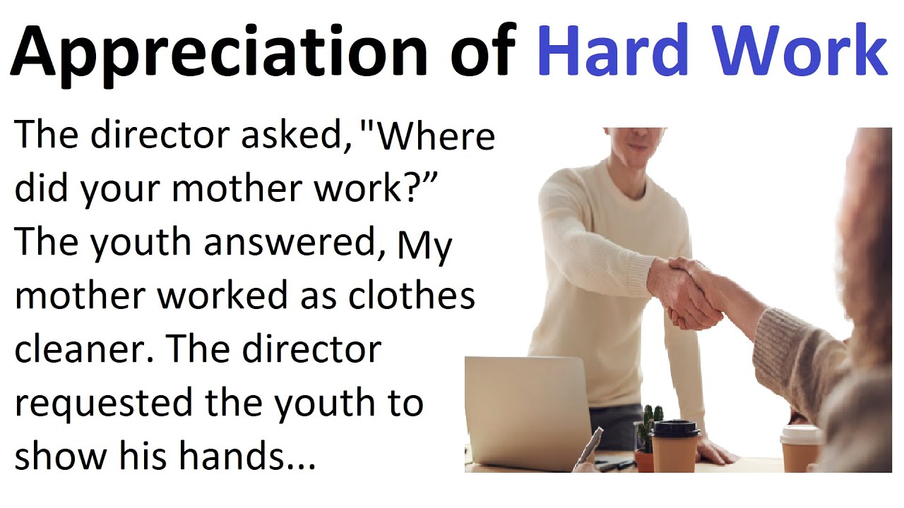 Appreciation of Hard Work | learn English Through Story | Short Story ...