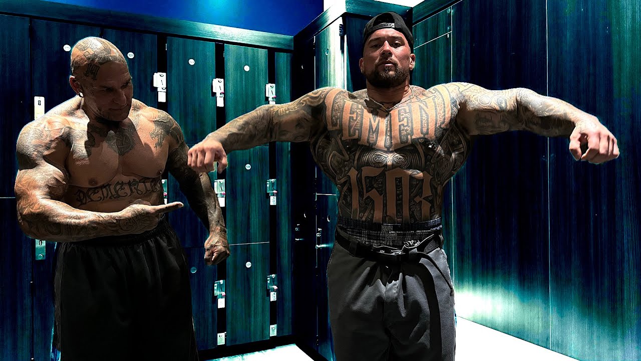 Big Boy Tries To Keep Up With Big Joe's Bodybuilding Workout! - YouTube