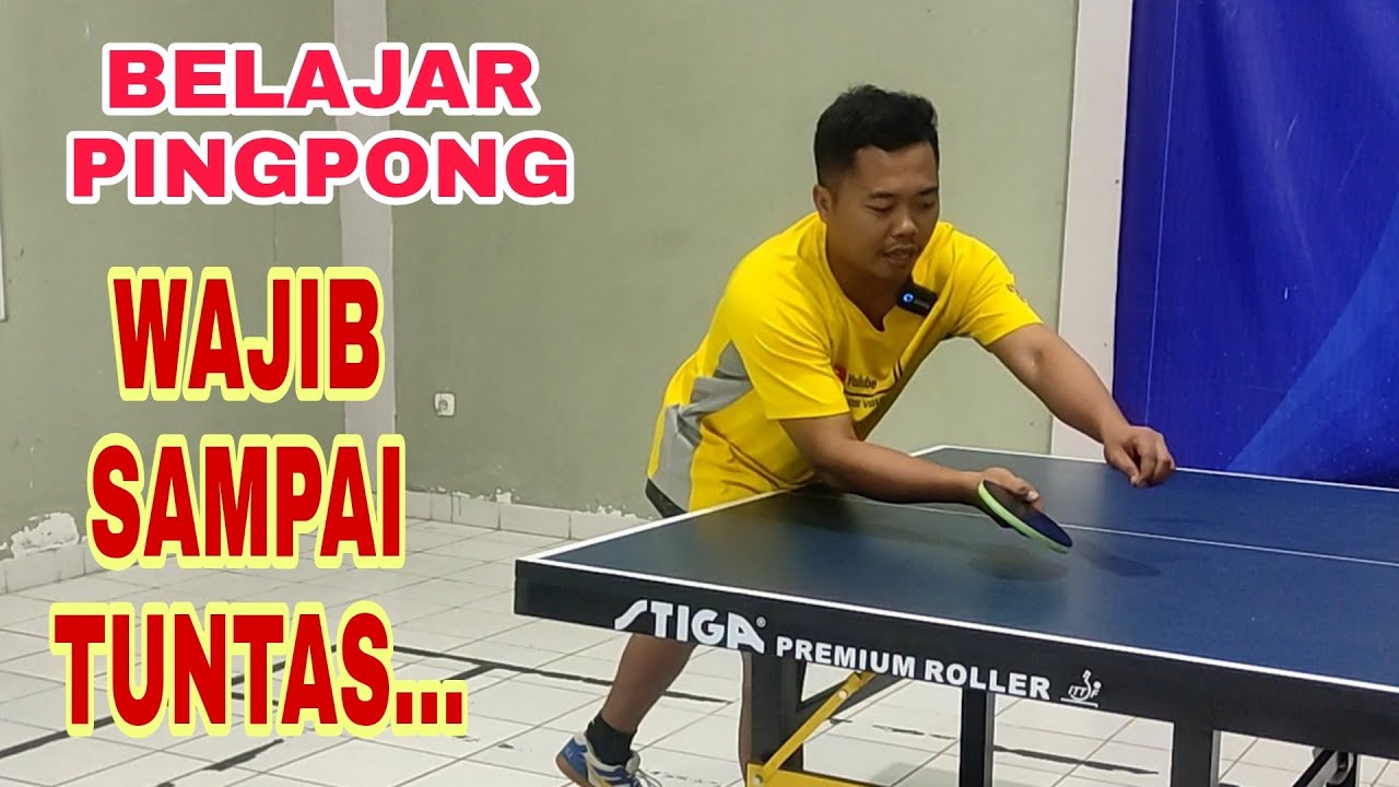Cara mudah menerima service pendek isi || tenis meja pemula - YouTube