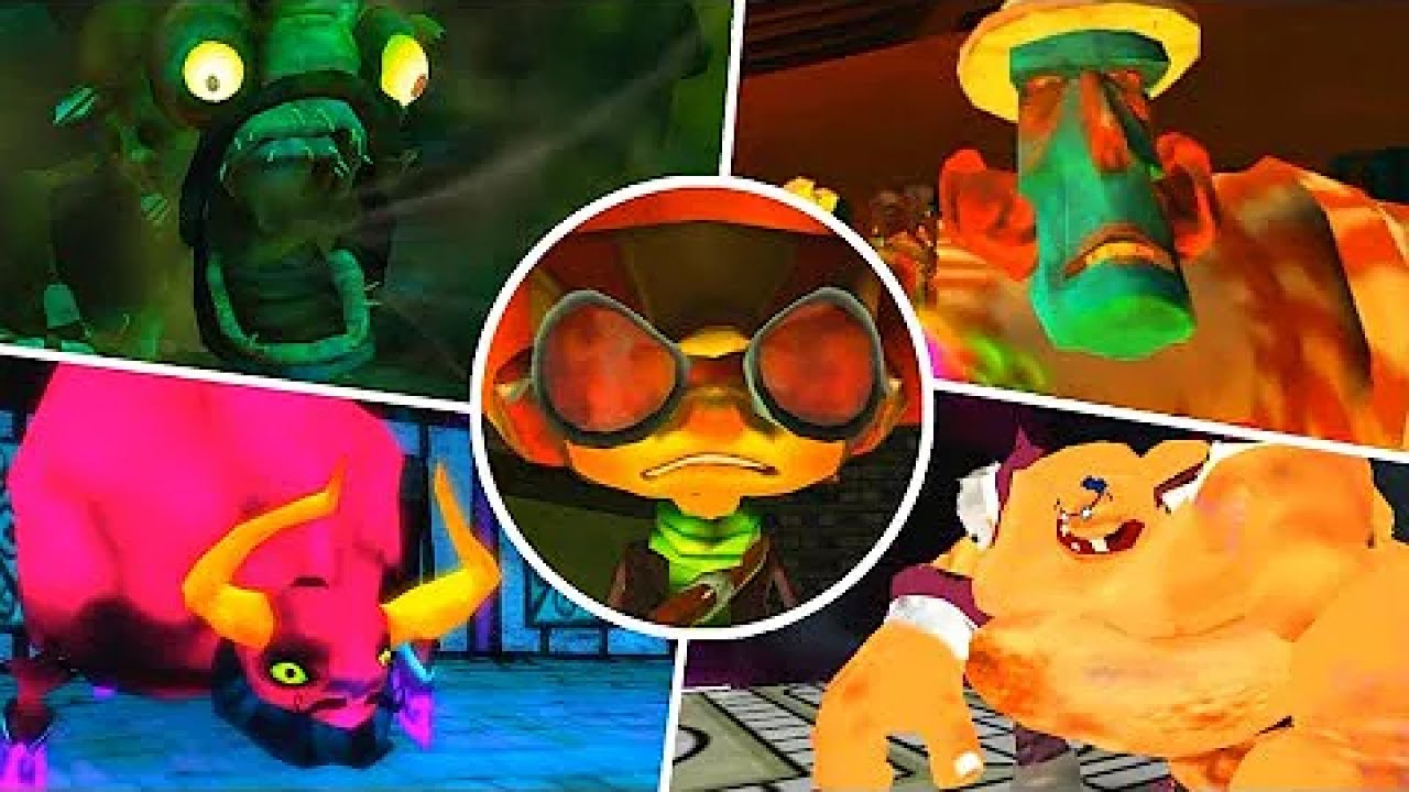 [FR] Psychonauts - Tous les boss / All bosses - YouTube