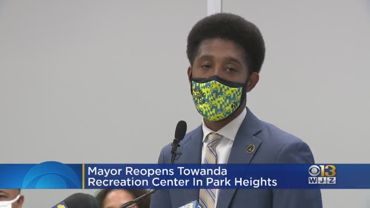 Mayor Brandon Scott Reopens Towanda Recreation Center - YouTube