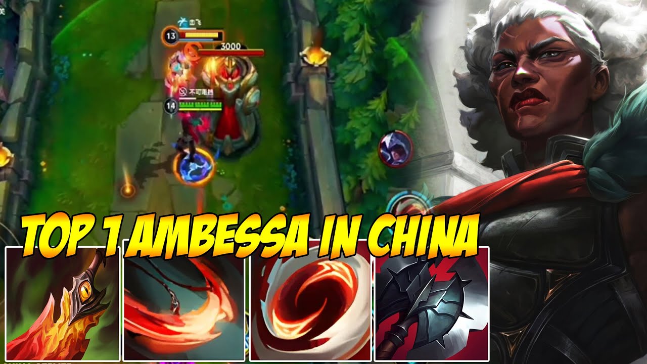 TOP 1 AMBESSA IN CHINA WILD RIFT - WTF IS THIS CHAMP ! - YouTube